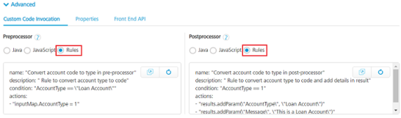Rules for Pre/Post Processors - Kony Fabric