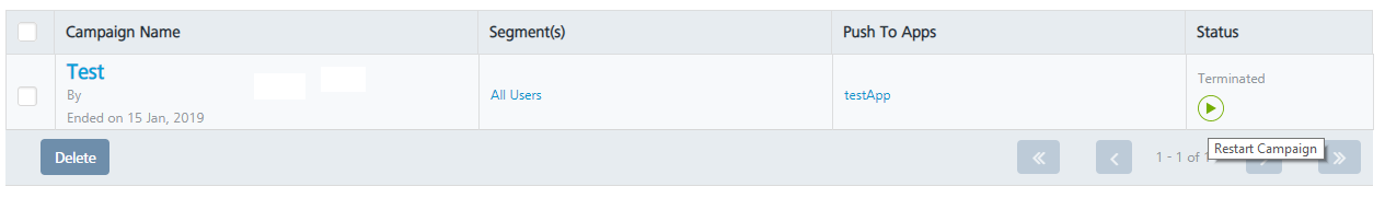 Restarting Campaigns