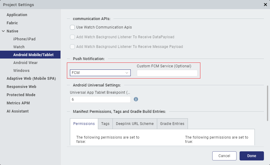 Migration from GCM to FCM
