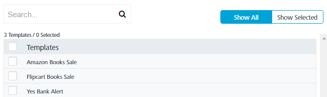 Exporting SMS Templates