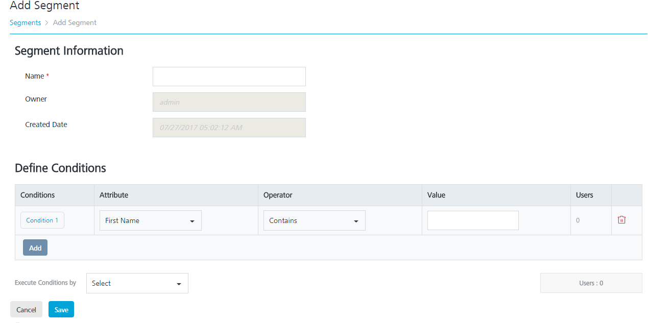 Using Adding A Segment Section To Add New Segments Kony Doc