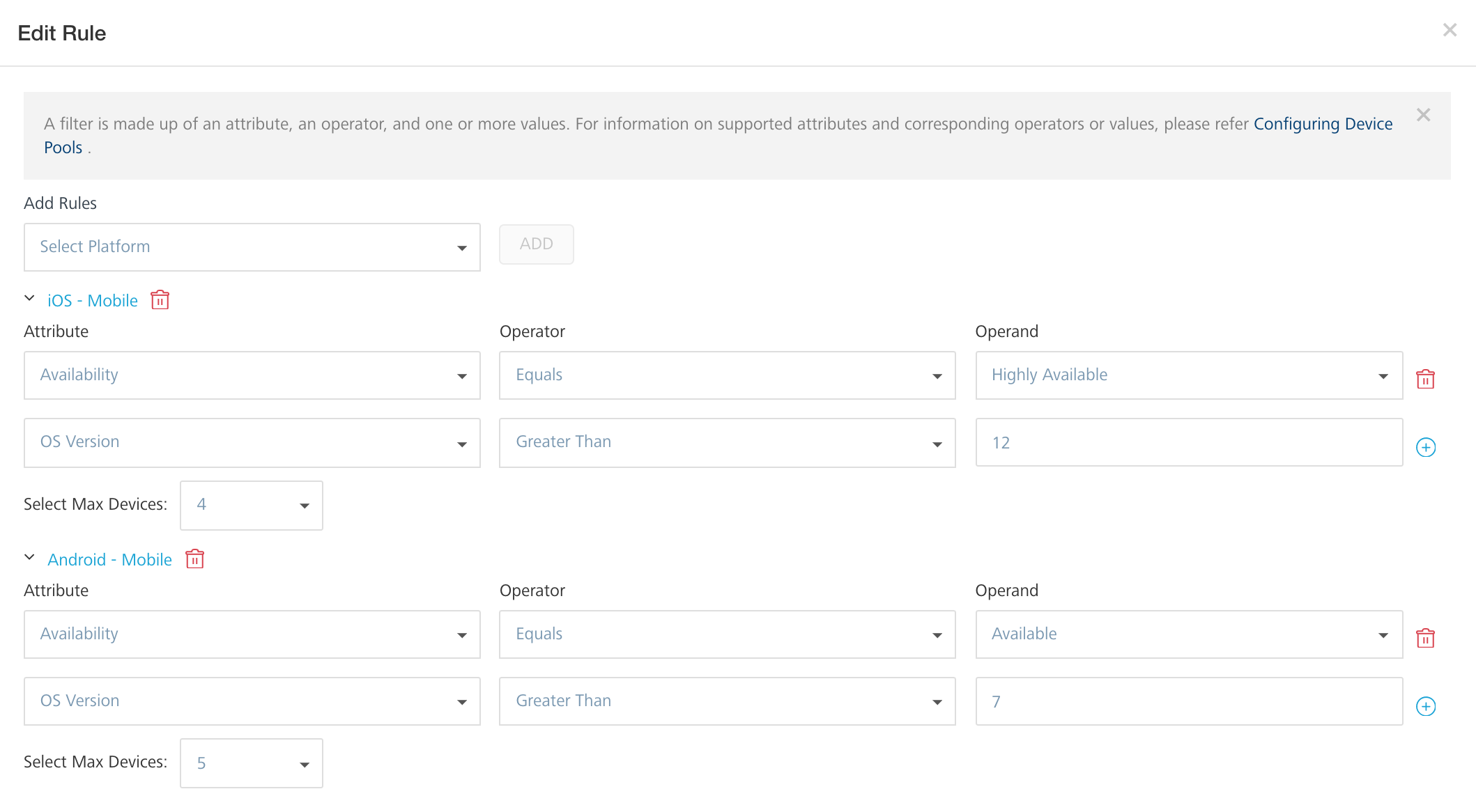Configuring Device Pools