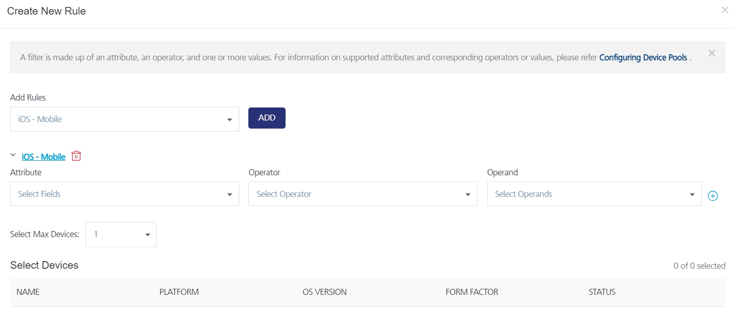 Configuring Device Pools