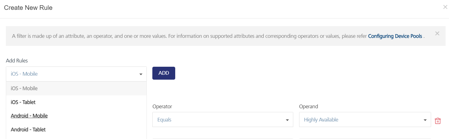 Configuring Device Pools