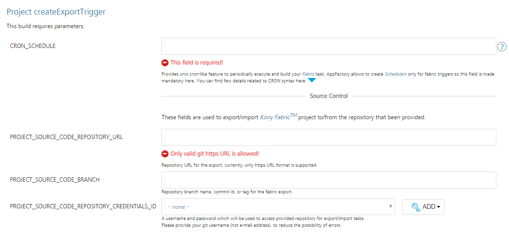 Triggering a Fabric task