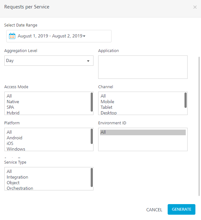 Kony MobileFabric Reporting and Analytics, Standard Reports and ...