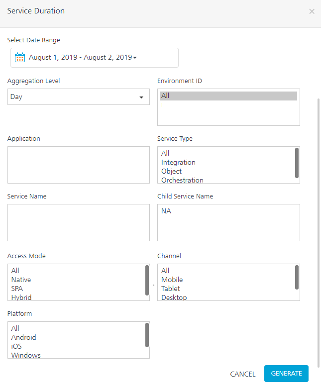 Kony MobileFabric Reporting and Analytics, Standard Reports and ...