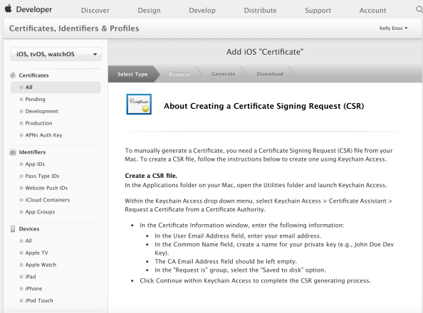 ipad add certificate